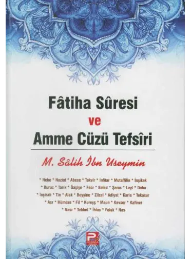 Fatiha Suresi ve Amme Cüzü Tefsiri - tevhidkitap.net Fatiha Suresi ve Amme Cüzü Tefsiri - tevhidkitap.net